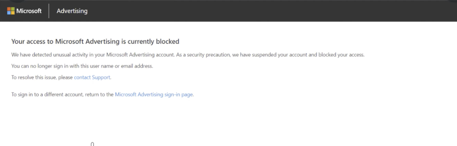 Why Microsoft Ads Account Got Suspended & How to Fix Fast