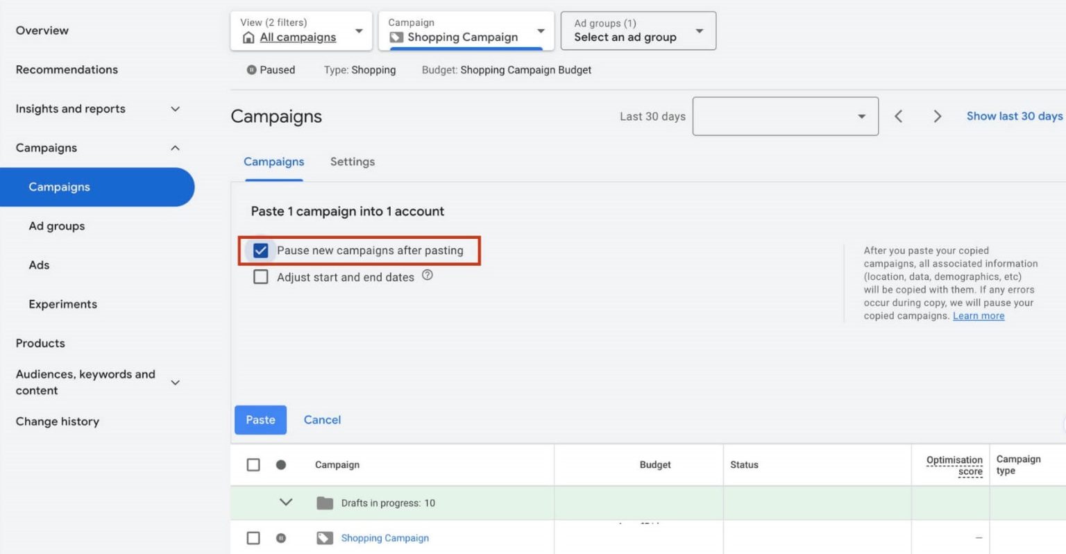 How to Duplicate a Google Ads Campaign & Best Practices