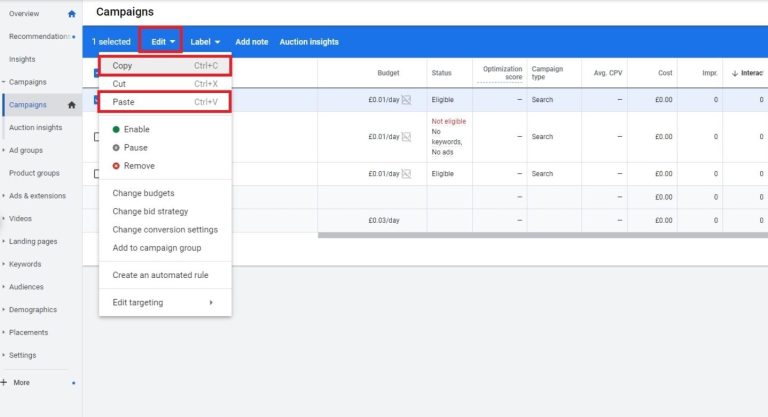 How to Duplicate a Google Ads Campaign & Best Practices