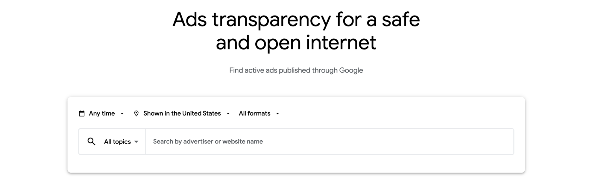 Google Ads Transparency Center: Tool to Spy on Competitors